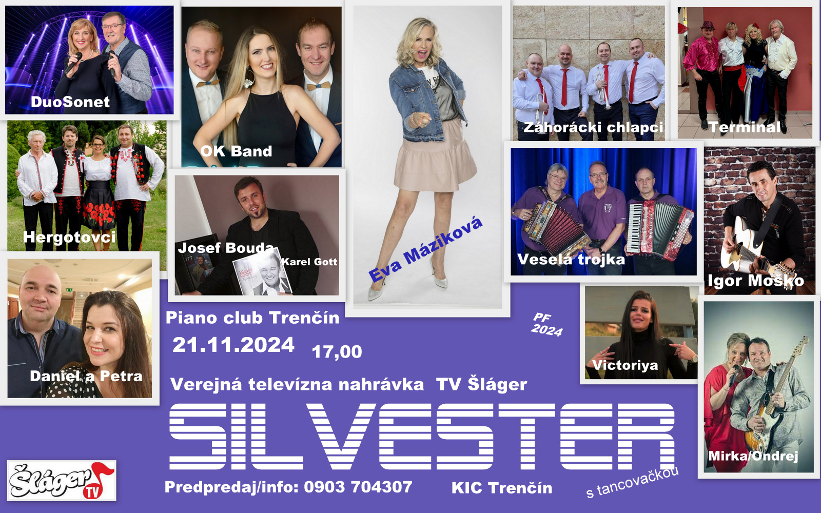 Silvester - verejná televízna nahrávka TV Šláger - Visit Trenčín